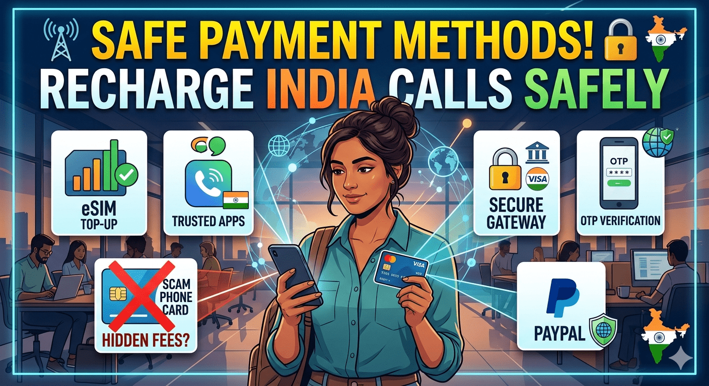 Safe Payment Methods for Recharging India Calling Services – Dial91